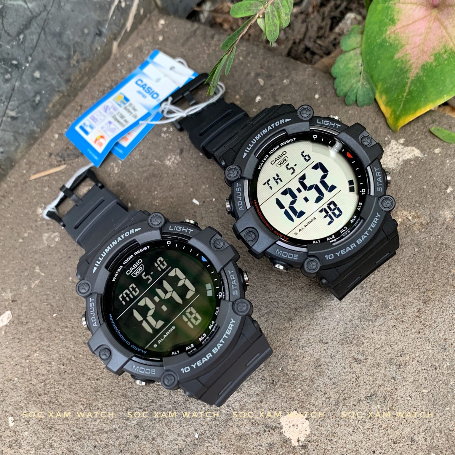 Casio AE-1500WH-8BVDF Nam - Kính Nhựa - Dây Cao Su - 10ATM - Quartz ...